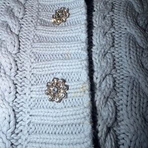 Ardene | Sweaters | Cable Knit Cropped Sweater Purple Gray | Poshmark